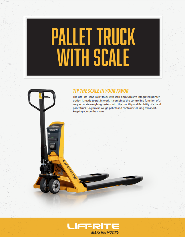 Lift-Rite Product Literature | Lift Rite Pallet Truck Information